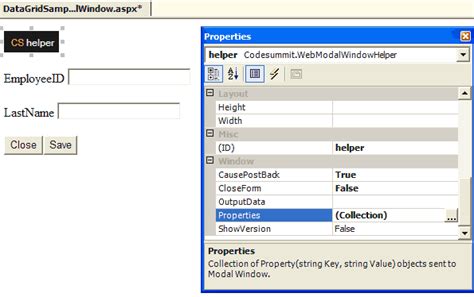 full featured asp modal window server control codeproject