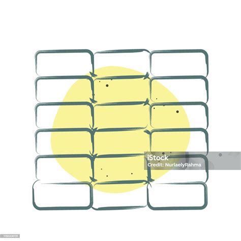 아이콘 벽 빌딩 재질 기호와 관련이 있습니다 색상 별점 스타일 심플한 디자인 편집 가능 간단한 일러스트레이션 가정 난방에 대한