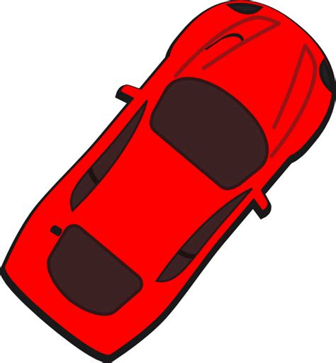 Red Car Top View Clipart Large Size Png Image Pikpng