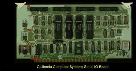 S100 Computers California Computer Systems Sio Board