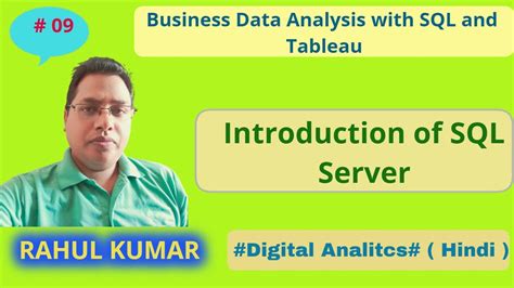 Introduction To Sql Server Tutorial 9 Youtube