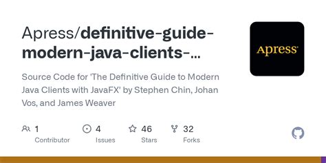 Github Apressdefinitive Guide Modern Java Clients Javafx Source Code For The Definitive