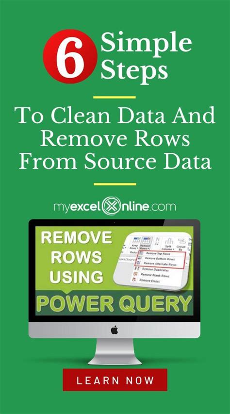 [free] remove rows in excel using power query
