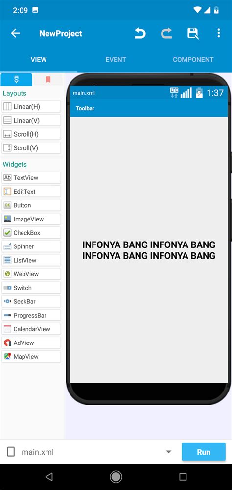 Mengenal Fungsi Dan Cara Menggunakan Widget Textview Pada Sketchware