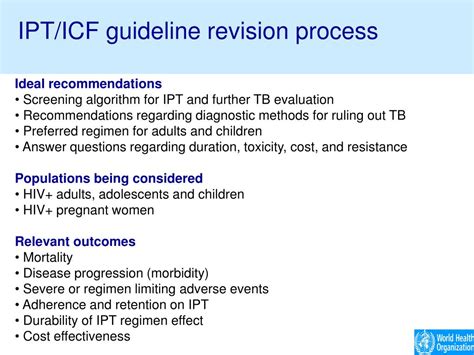 Ppt Ipt And Icf Guidelines Update Powerpoint Presentation Free Download Id 389444