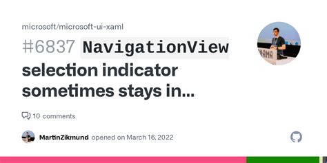 `navigationview` Selection Indicator Sometimes Stays In Incorrect