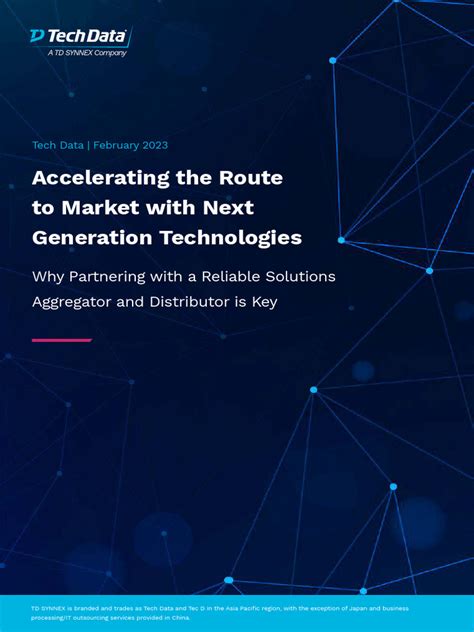 Accelerating The Route To Market With Next Generation Technologies