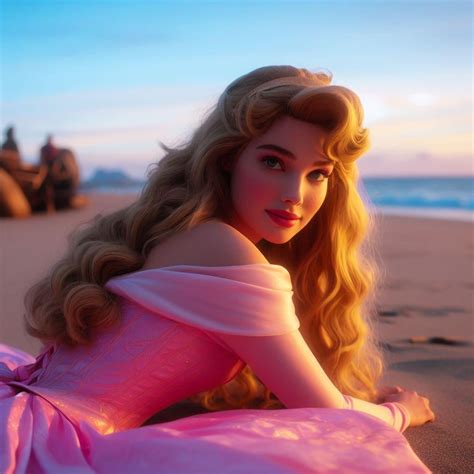 Disney Princess Beach Photoshoot Dall•e 3 R Dalle2