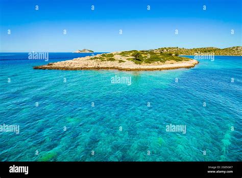 Paradise Island In The Sea Mediterranean Landscape Adriatic Sea With