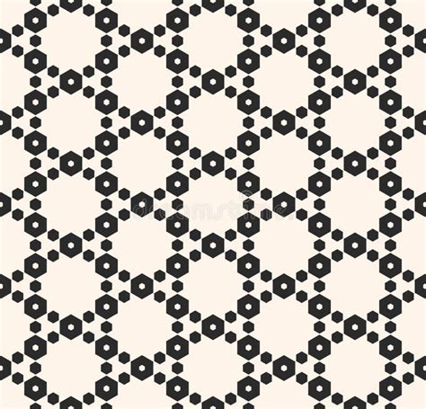 Geometric Seamless Pattern With Delicate Hexagonal Lattice Mesh Stock Vector Illustration Of