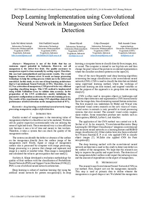 Pdf Deep Learning Implementation Using Convolutional Neural Network