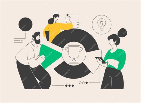 Premium Vector Teamwork Power Abstract Concept Vector Illustration Effective Teamworking