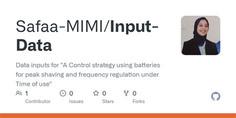 GitHub Safaa MIMI Input Data Data Inputs For A Control Strategy Using Batteries For Peak