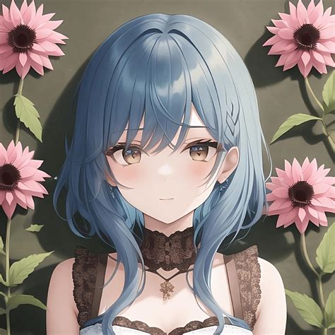 Girl With Blue Hair By Krzychumen On Deviantart