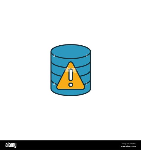 Server Error Icon Outline Filled Creative Elemet From Big Data Icons Collection Premium Server