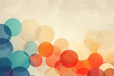 Premium AI Image A Series Of Overlapping Circles In Varying Sizes And Colors