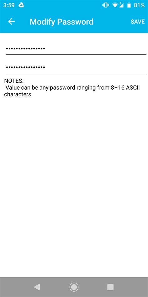 7 Modify Password Blue Charm Beacons