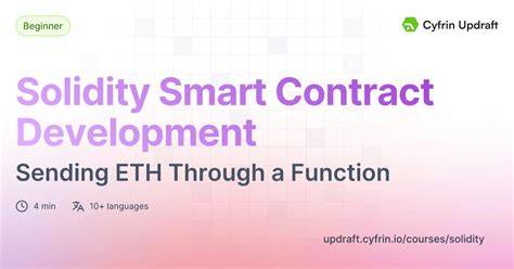 Video Fund Me Sending Eth Through A Function Solidity Smart Contract Development