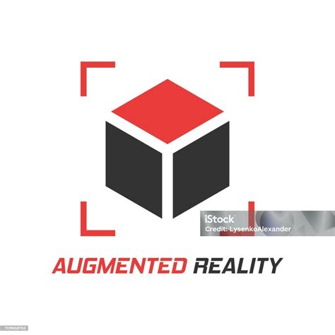 평면 스타일에서 증강 현실 아이콘입니다 흰색 고립 된 배경에 Vr 장치 벡터 일러스트 레이 션 기술 비즈니스 개념입니다 3차원