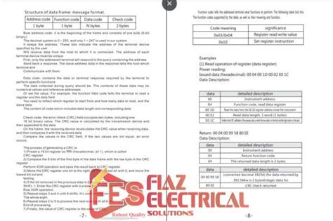 Fes Energy Meter Energy Analyzer With Rs485 Modbus Rtu For Plc With Scada Model Fes 102 In