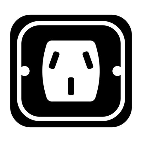 Premium Vector Electric Socket Icon Logo Illustration Design Template