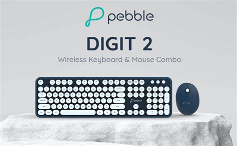 Buy Pebble Wireless Mouse And Keyboard Combo With 24ghz Nano Receiver Rounded Keys