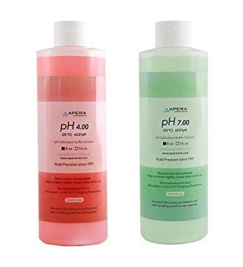 Apera Instruments AI1113 pH Calibration Buffer Solution Kit (7.00, 4.00), 8 oz. Each - Walmart.com