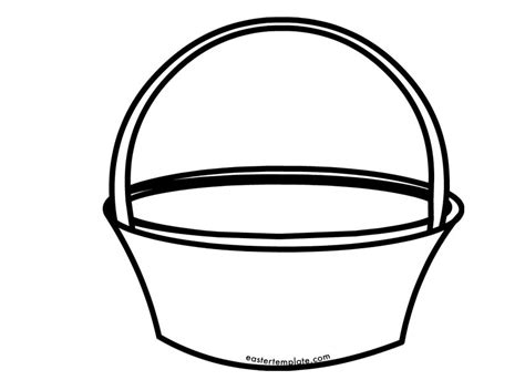 Large Easter Basket Easter Template