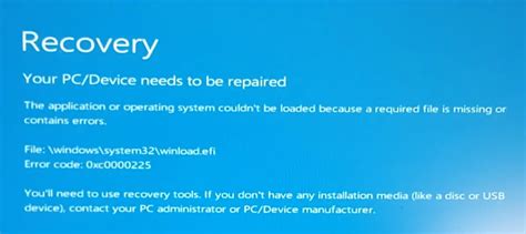 how to fix the winload efi error in windows step by step