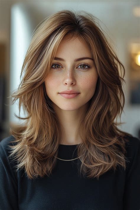 21 Chic Medium Length Layered Haircuts In 2025 Creativebooster In