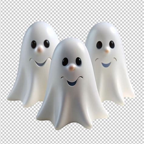 Translucent Ghosts Happy Sad Premium Ai Generated Psd