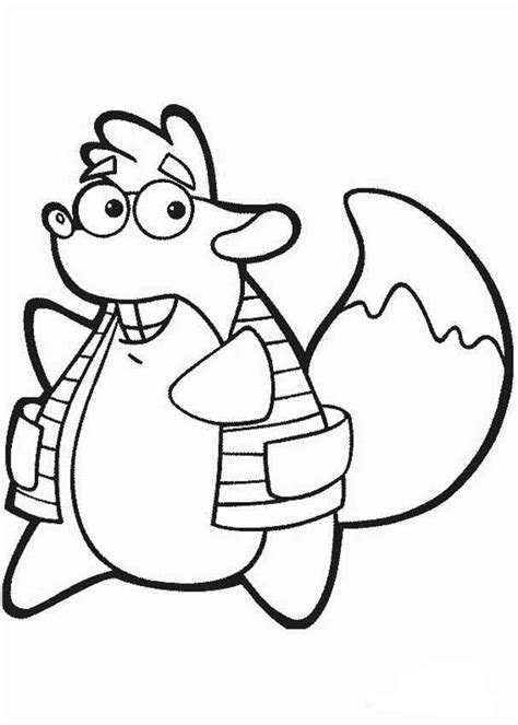 Dora The Explorer Coloring Pages Tico The Squirrel Squirrel