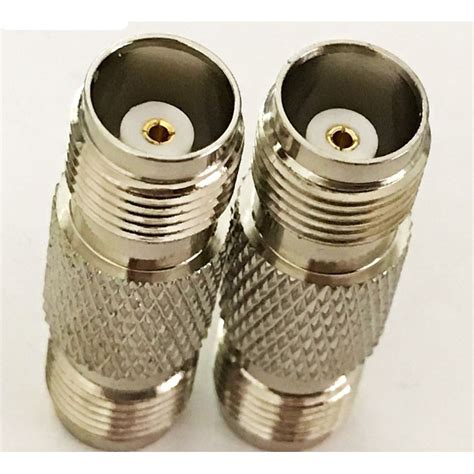 2pcs Tnc Female To Tnc Female Jack Rf Coax Coaxial Cable Adapter