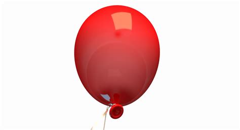 리본이 달린 빨간 풍선 3d 모델 29 Fbx Max Obj Gltf Ma Upk Unitypackage C4d Usd Free3d