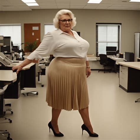 Big Juicy Granny Ass In Pleated Mini Skirt By Cleverjoe On Deviantart