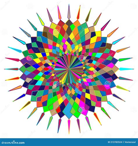 Circular Multicolor Element Color Wheel Color Palette With Un