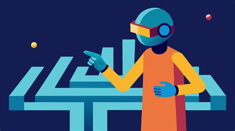 Navigating A Virtual Maze A User Feeling Their Way Through A Maze