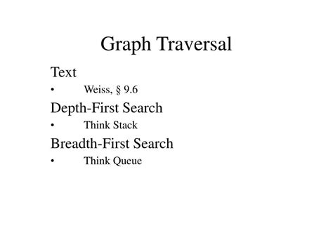 PPT Graph Traversal PowerPoint Presentation Free Download ID 1132306
