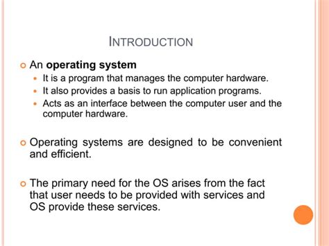 Operating System Introduction Pptx