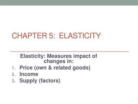 PPT Chapter Elasticity PowerPoint Presentation Free Download ID