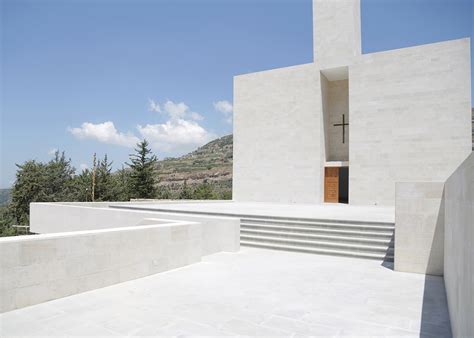 Cross Shaped Windows Feature On Lebanese Church By Maroun Lahoud