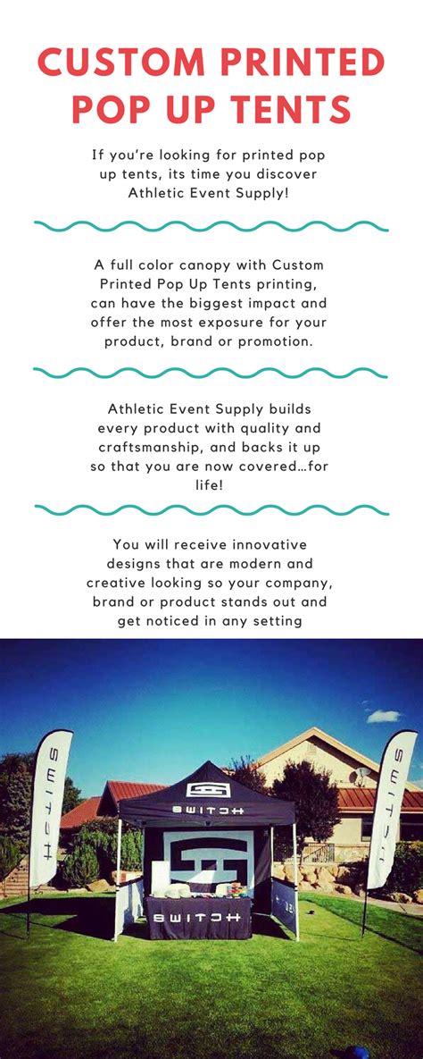 Custom Printed Pop Up Tents Rinfographics