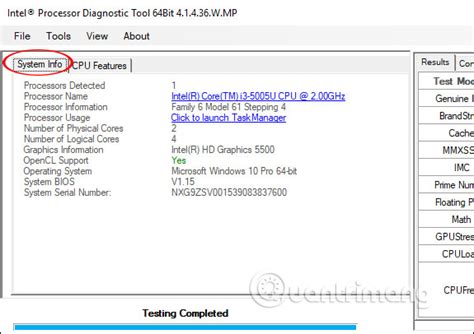 Cách kiểm tra CPU bằng Intel Processor Diagnostic Tool QuanTriMang com