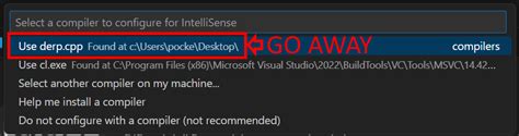 C How Do I Remove An Entry From The Intellisense Configuration List In Vs Code Stack Overflow