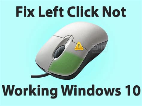 mouse left click not working knowneet