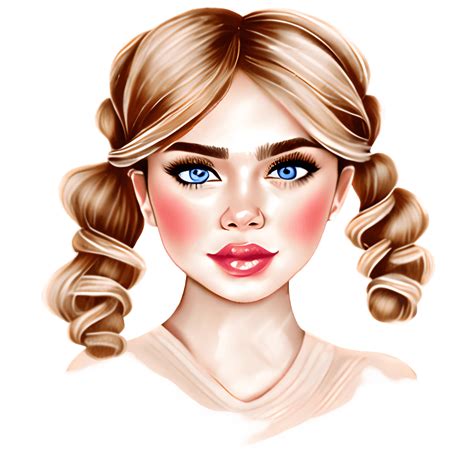 Beautiful Pretty Young Girl With Dreamy And Simetrical Hazel Eyes