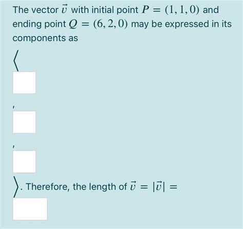 Solved The vector ū with initial point P and Chegg