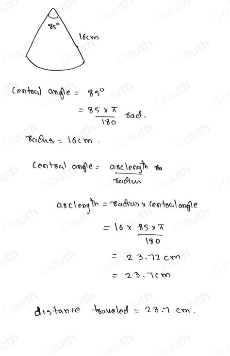 solved a pendulum of length 16 cm is swinging from a fixed point as