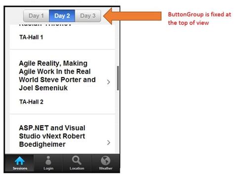 How To Fix ButtonGroup At The Top In KendoUI Mobile View Helping Ninja Technologists