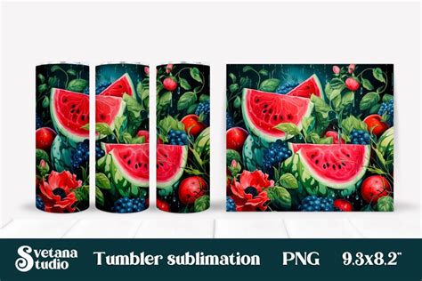 Watermelon Tumbler Summer Tumbler Tumbler Wrap